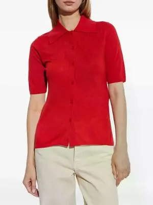 BY MALENE BIRGER Button-up Short-sleeve Cardigan