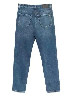 BOSS Straight Leg Jeans With Whiskering Effect