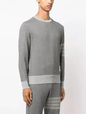 Thom Browne 4-bar Crew-neck Sweatshirt