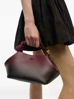 GANNI Bordeaux Tote Bag