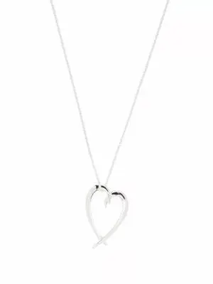 SHAUN LEANE Hooked Heart Pendant Necklace - Silver