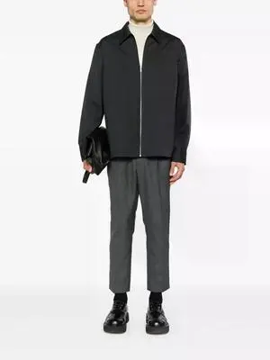 AMI Paris Mid-rise Cropped Tapered Trousers
