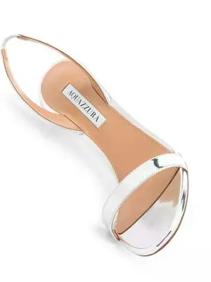 AQUAZZURA So Nude Metallic Slingback Sandals