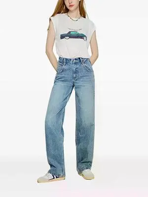 HEY JOANIE Logo-patch Jeans