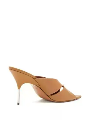 Amina Muaddi Cross-strap Heeled Sandals