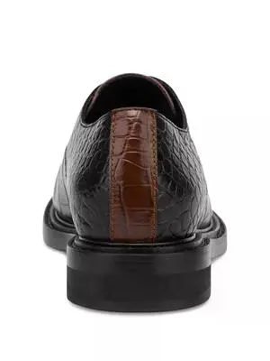 Moschino Crocodile-embossed Derby Shoes