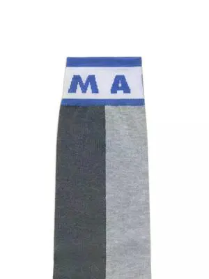 Marni Intarsia-knit Logo Socks