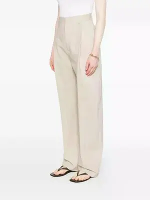 Wardrobe.NYC Pleated Trousers - Neutrals