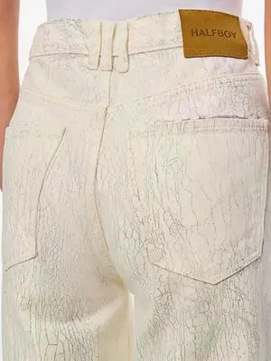 HALFBOY Cracked-effect Jeans