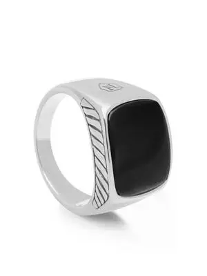 NIALAYA JEWELRY Onyx Signet Ring
