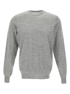FILIPPO DE LAURENTIIS Merino Wool Crew Neck Sweater - Grey