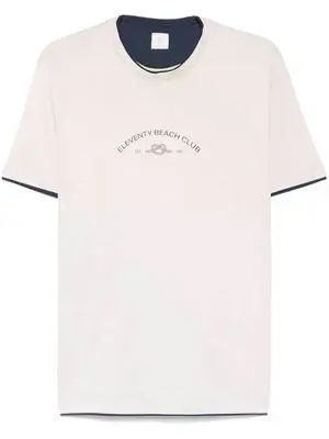 Eleventy Logo-print T-shirt