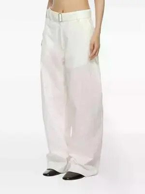 Studio Nicholson Belted Trousers - White