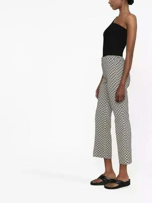 Max Mara Geometric Jacquard Tailored Trousers