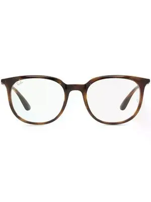 Ray-ban Round-frame Glasses - Brown