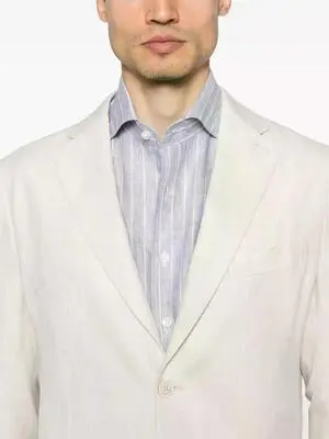 Eleventy Pinstriped Suit - Neutrals