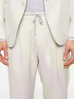 Eleventy Pinstriped Suit - Neutrals