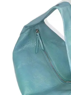 By Far Maxi Cush Leather Shoulder Bag - Blue