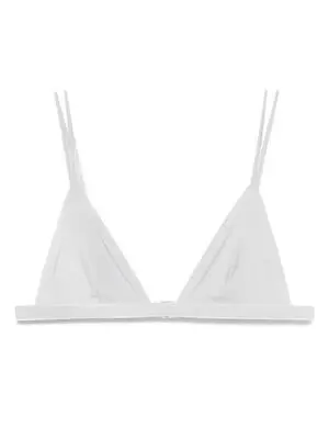 Patrizia Pepe Fly-motif Bra Grey