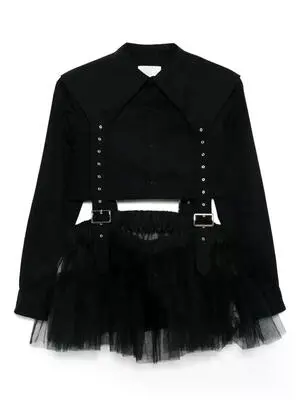Noir Kei Ninomiya Shirt Dress - Black