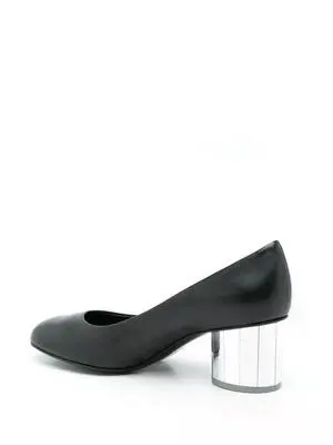 FERRAGAMO Farrah Leather Pumps - Black