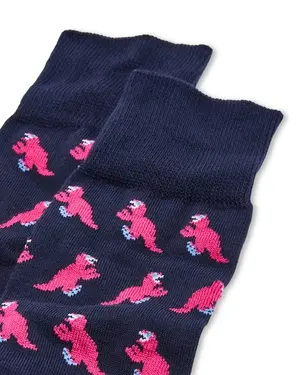 Paul Smith Dinosaur Crew Socks - Pink