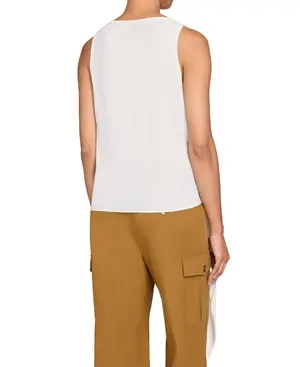 Santorelli Danna Sleeveless Wrap Top