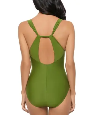Magicsuit Solid Dakota One Piece Swimsuit - Basil