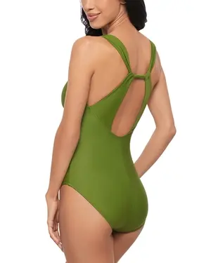 Magicsuit Solid Dakota One Piece Swimsuit - Basil