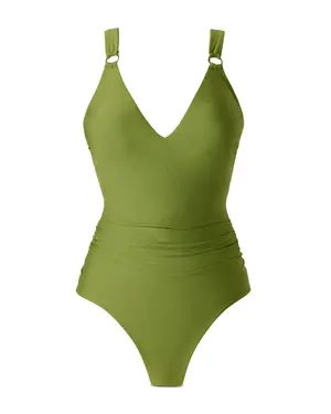 Magicsuit Solid Dakota One Piece Swimsuit - Basil