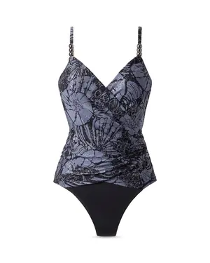 Magicsuit Shell Beach Louise One Piece Swimsuit - Black/multi