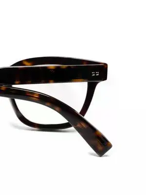 Dunhill Square-frame Glasses - Brown