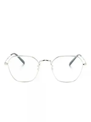 Oliver Spencer Levison Square-frame Glasses - Silver