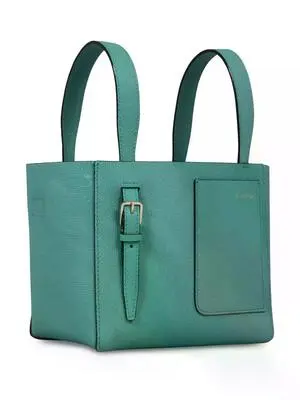 VALEXTRA Micro Soft Bucket Bag - Blue