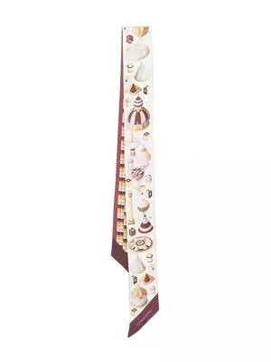 FERRAGAMO Nadir-print Neckerchief - Neutrals