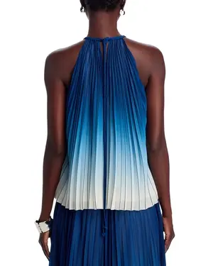 UNGARO Raegan Pleated Top