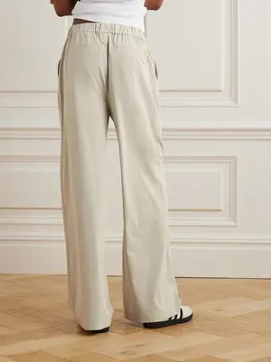 Varley Kayson Pleated Wide-leg Pants - Green