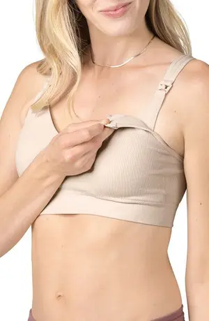KINDRED BRAVELY Mia Maternity & Nursing Lounge Bra- Fits Sizes 30b-44d - Stone