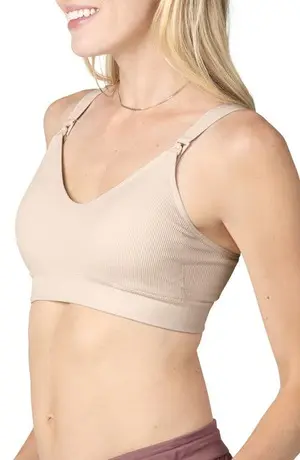 KINDRED BRAVELY Mia Maternity & Nursing Lounge Bra- Fits Sizes 30b-44d - Stone