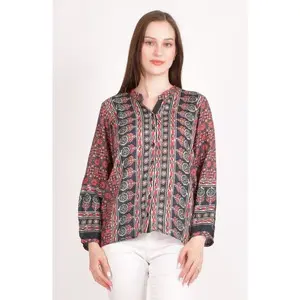 RAAS Ayla Muslin Silk Button-up Top