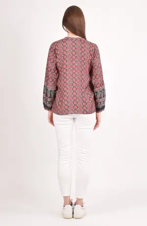 RAAS Ayla Muslin Silk Button-up Top