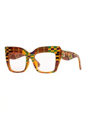 TRIBAL ËYËS Ka Kente Oversized Cat Eye Eyeglasses