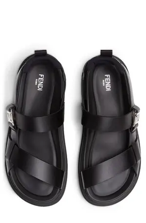 Fendi Ff Sandal - Nero