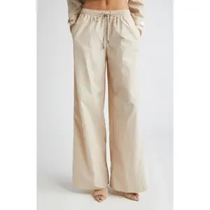L'Agence Valkyrie Drawstring Waist Pants - Cement