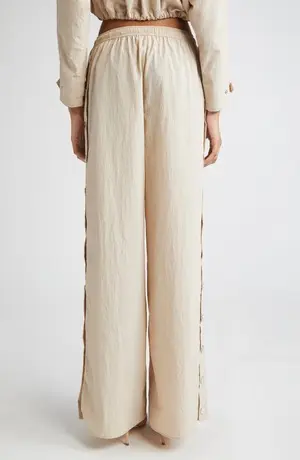 L'Agence Valkyrie Drawstring Waist Pants - Cement