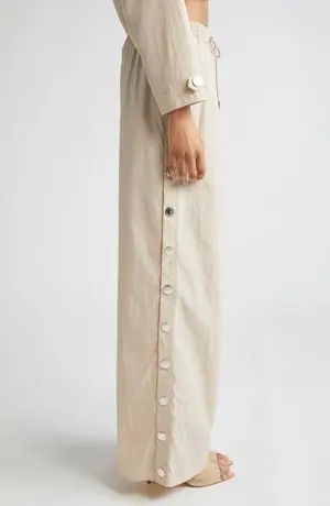L'Agence Valkyrie Drawstring Waist Pants - Cement