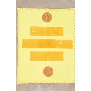 CQC LA Sedona Placemat Setset Of 4 Placemats With Napkins - Yellow