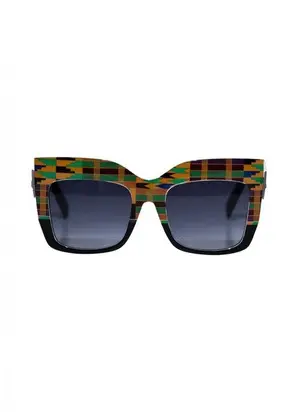TRIBAL ËYËS Kb Kente Cat Eye Oversized 55mm Sunglasses - Multicolor