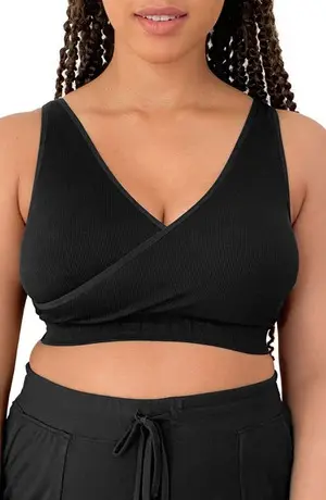 KINDRED BRAVELY Sublime Adjustable Crossover Nursing/lounge Bra - Black