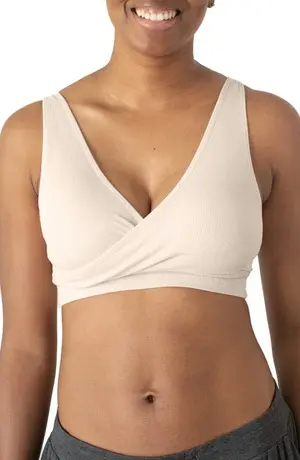 KINDRED BRAVELY Sublime Adjustable Crossover Nursing/lounge Bra - Stone Grey